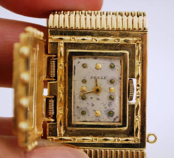 1950's Perle 14k Yellow Gold Watch