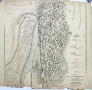 Siege Of Vicksburg Map (civil War)