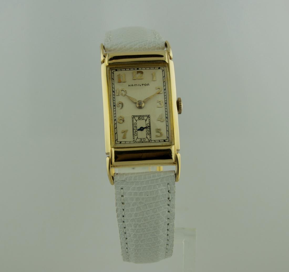 Hamilton Deco 14K Solid Gold Watch, 1960s