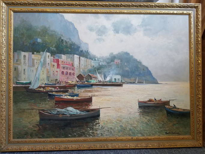 Original Oil Painting By Guido Odierna