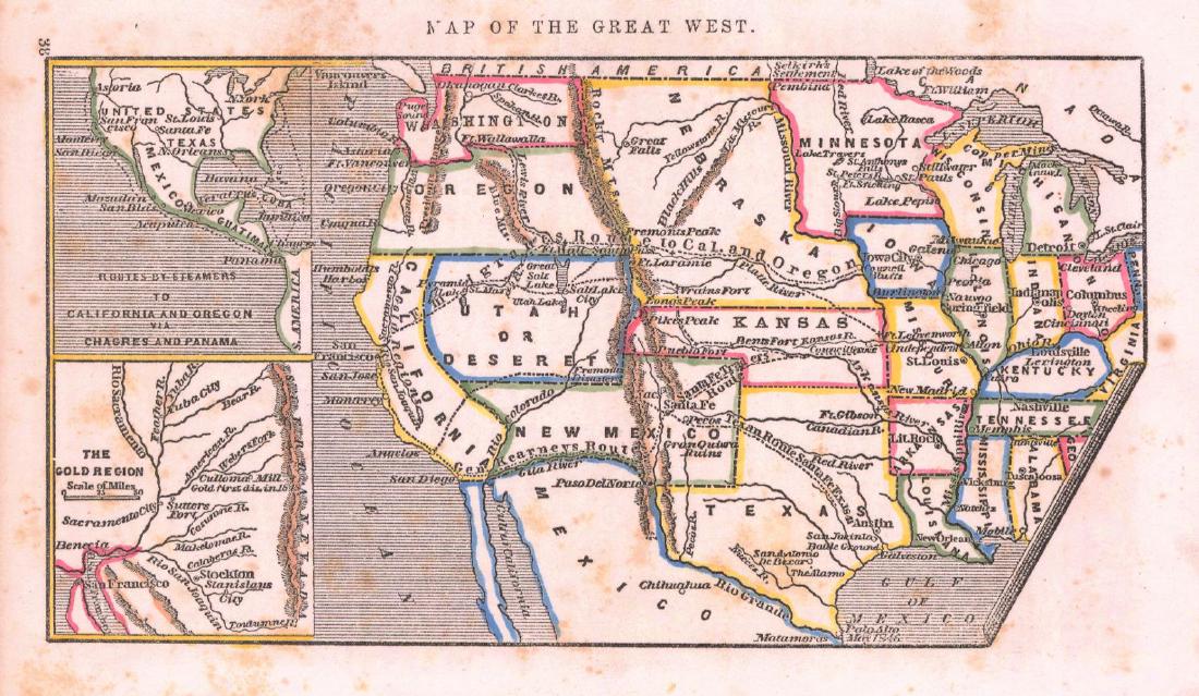 Howe: Map of the Great West, 1853