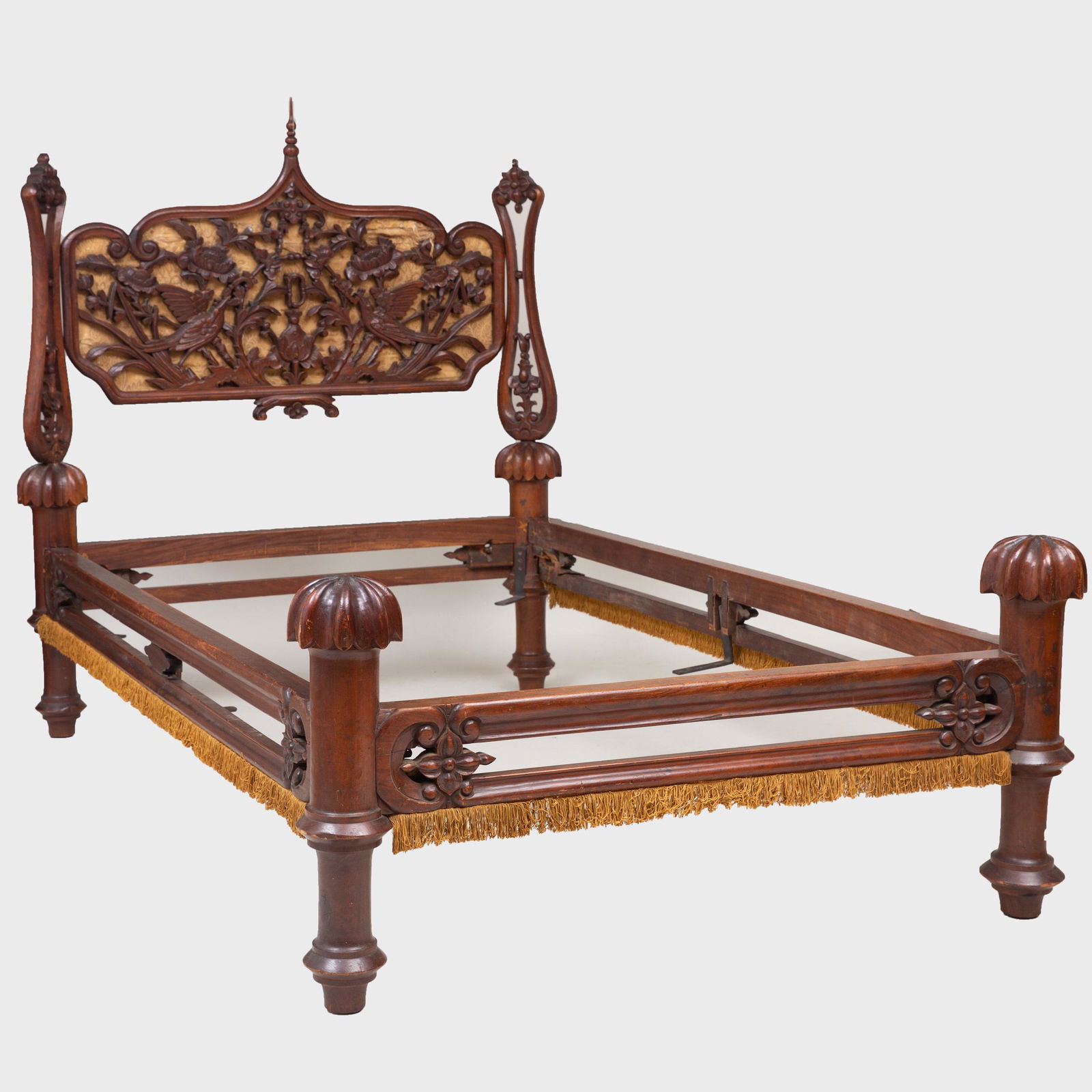 American Gothic Revival Walnut Bed - Jan 24, 2020 | STAIR in NY