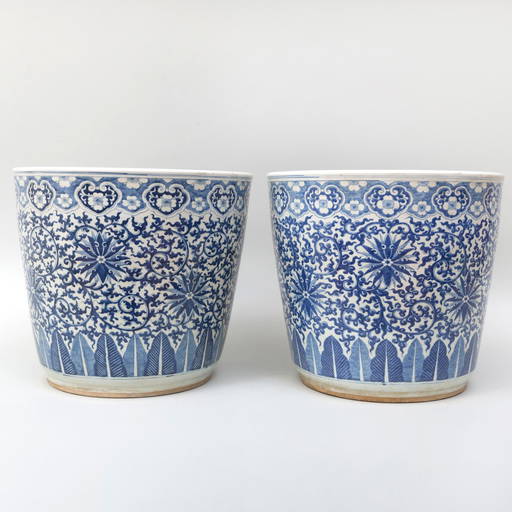 Pair of Chinese Blue and White Porcelain Fish Bowls - Mar 13, 2020 ...