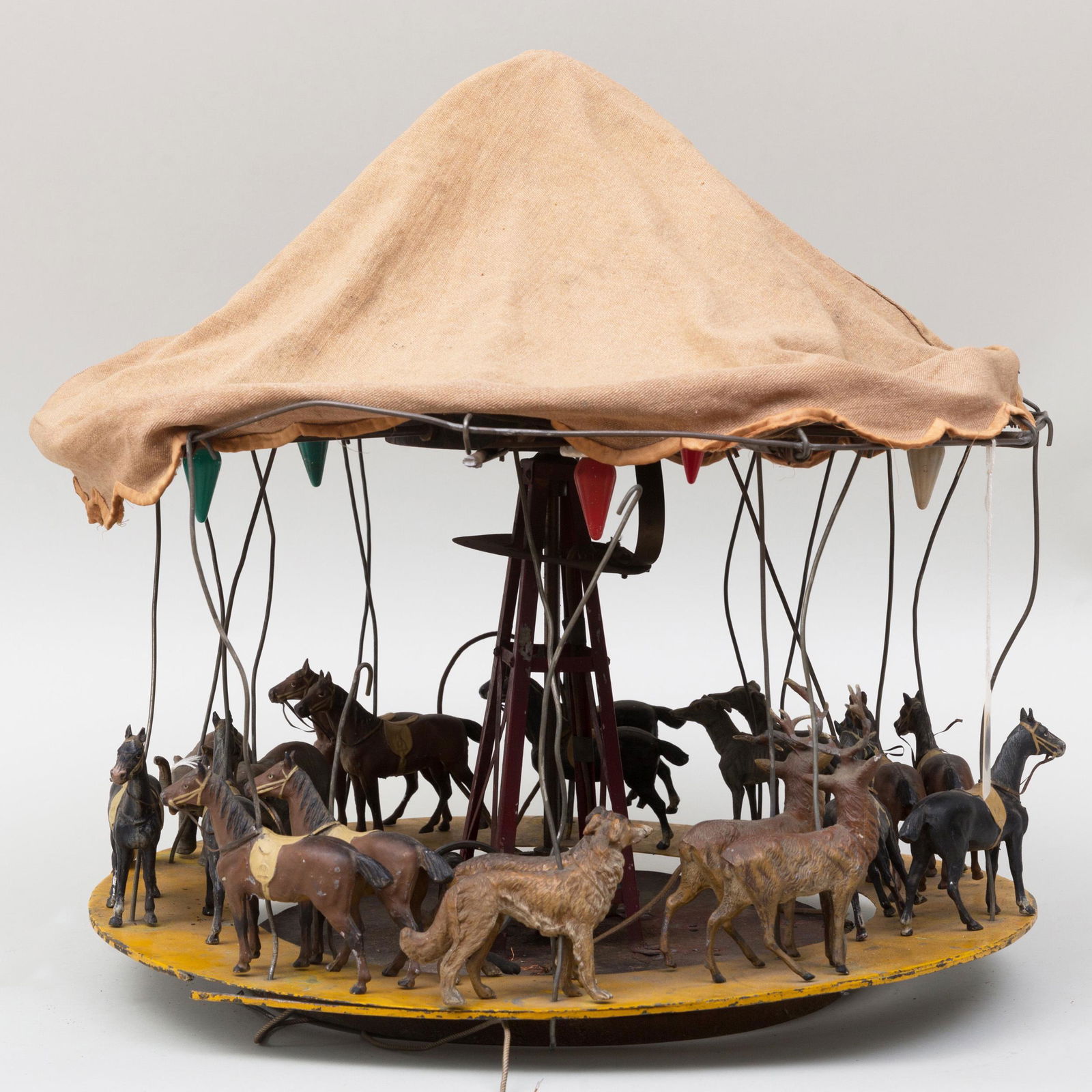 Canvas and Painted Tin Model of a Carousel - Apr 17, 2020 | STAIR in NY
