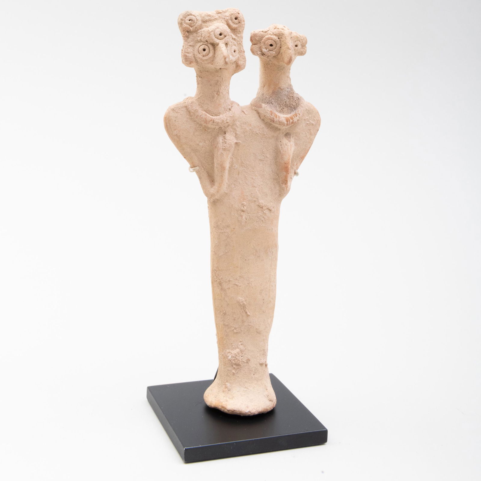 Syro Hittite Pottery Double Headed Figure