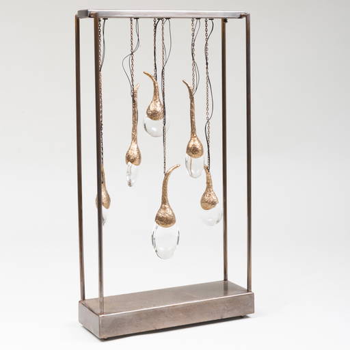 Ochre Bronze Glass Light Sculpture