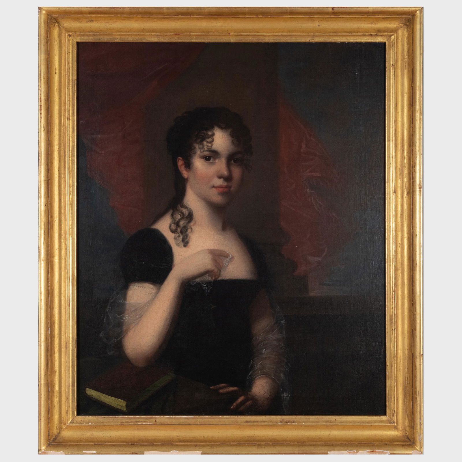 American School: Portrait Of Mary Caroline Leffingwell, Wife Of ...