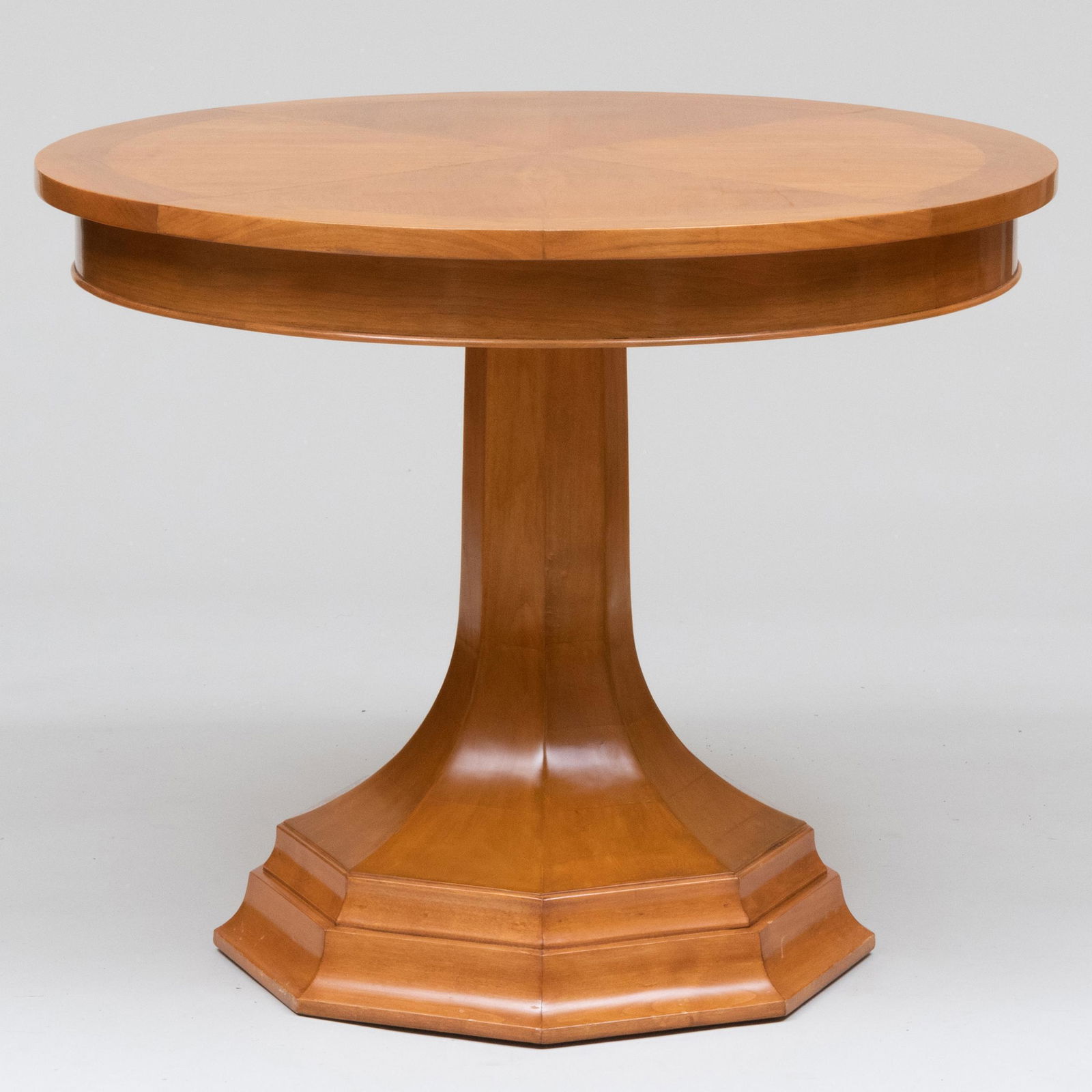 Contemporary Stained Fruitwood Circular Center Table - Sep 29, 2022 ...