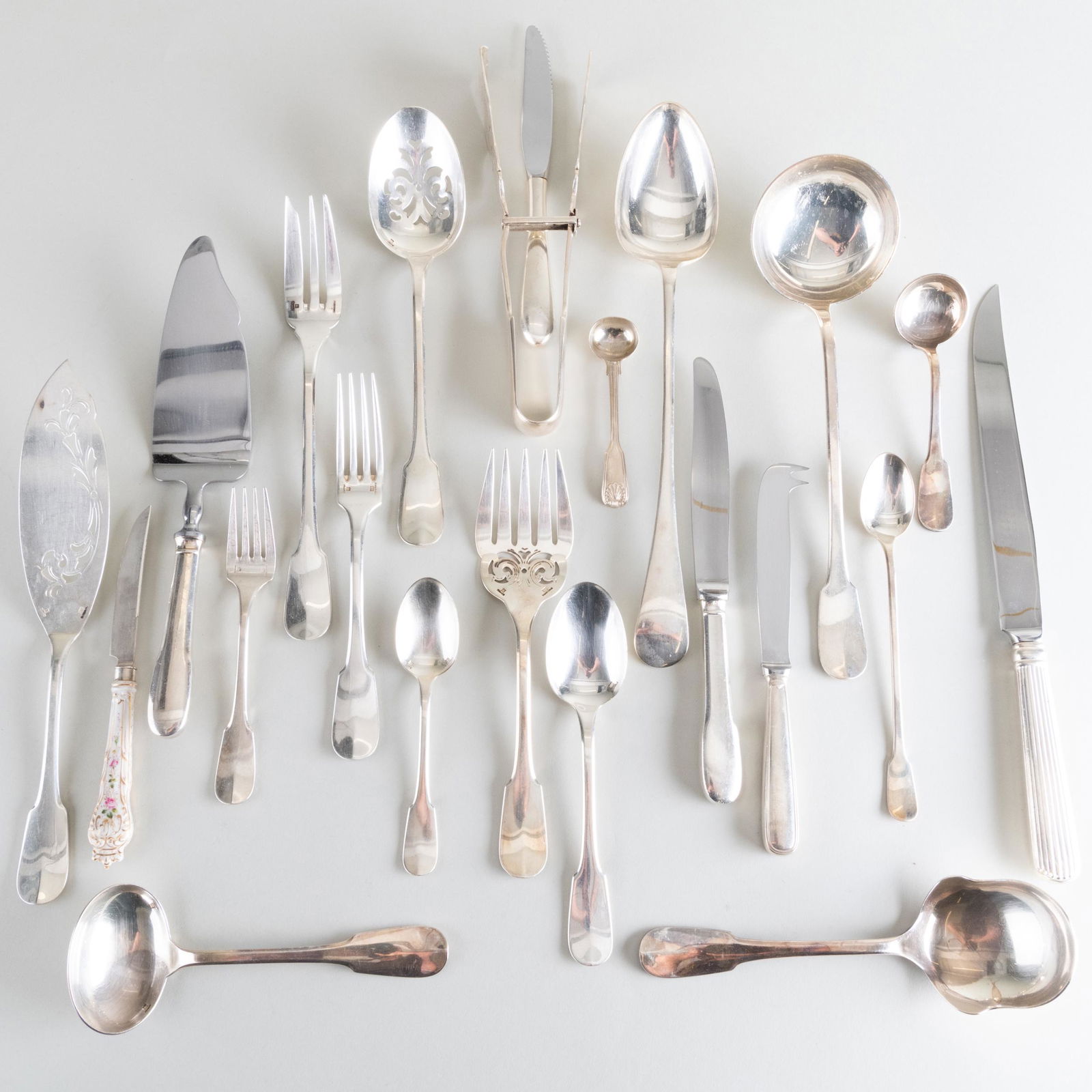 Assembled Christofle Silver Plate Flatware Service