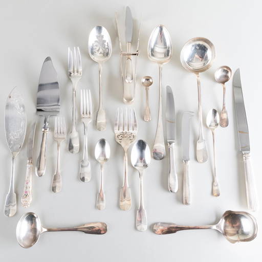 Assembled Christofle Silver Plate Flatware Service