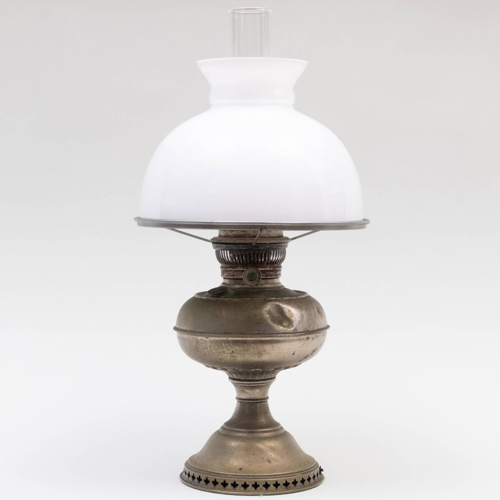 Rayo Students Brass And Glass Oil Lamp Auction