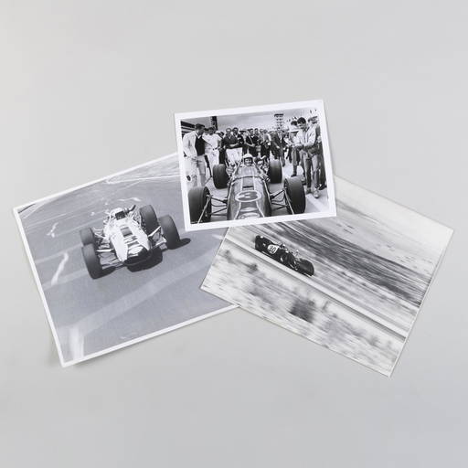 Three Paul Newman Racing Photographs