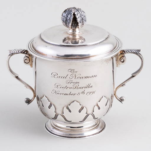English Silver Commemorative Cup And Cover