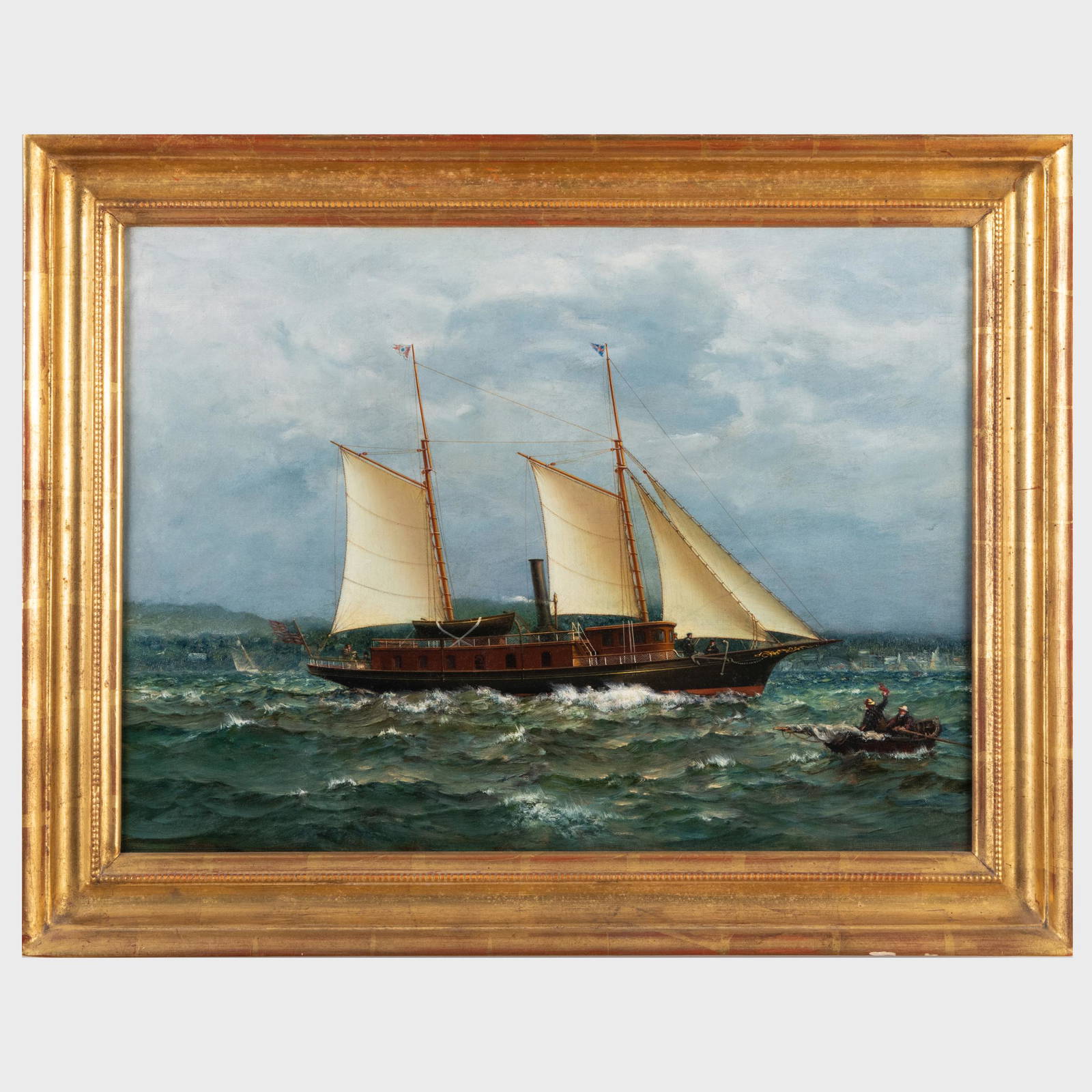 Attributed To James Gale Tyler (1855-1931): The Commodore's Yacht Auction