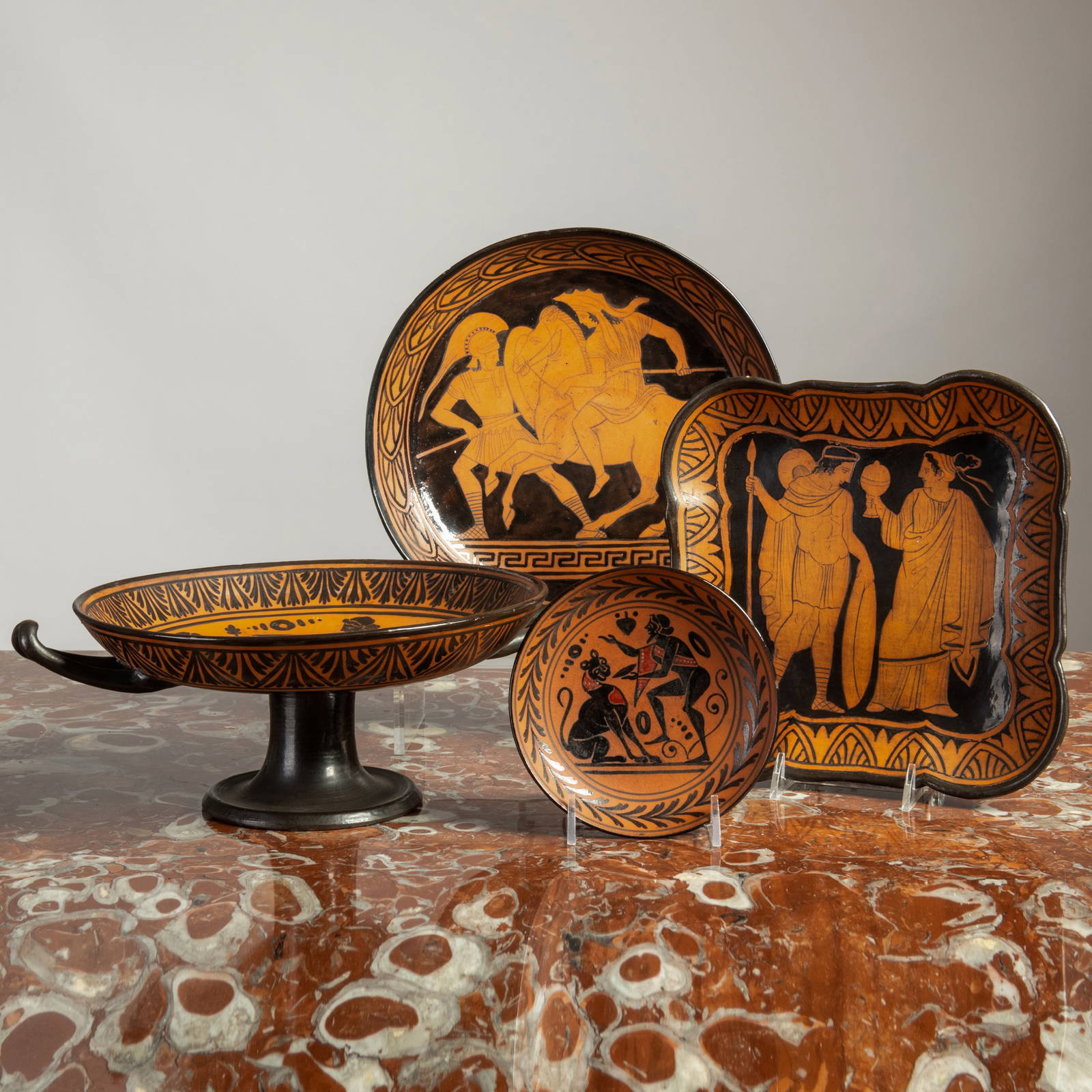 Group Of Attic Ware Serving Pieces Auction