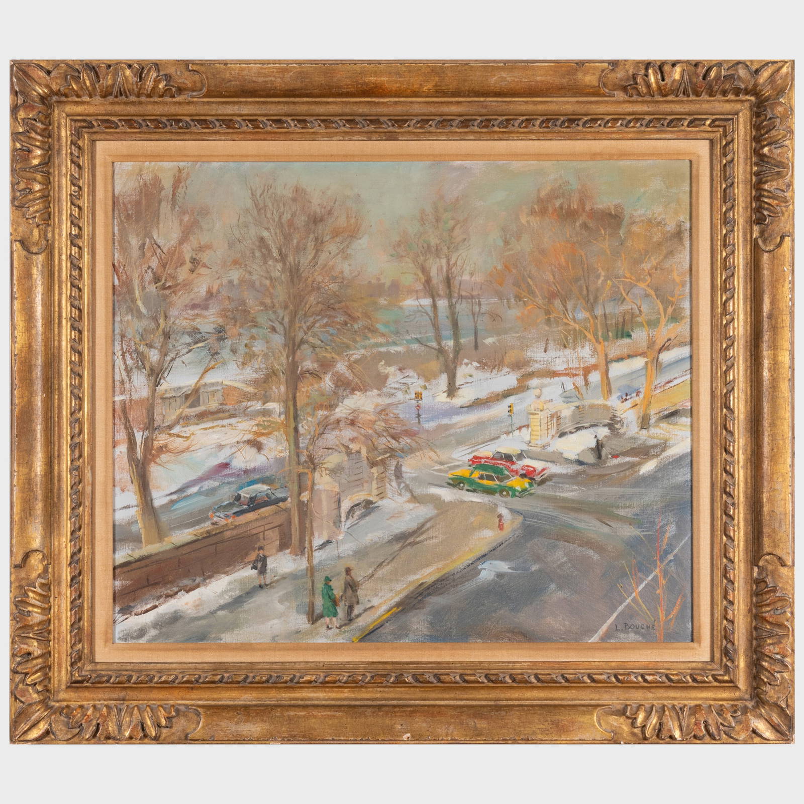Louis George Bouche (1896-1969): 90th Street Bus Stop (engineer's Gate ...