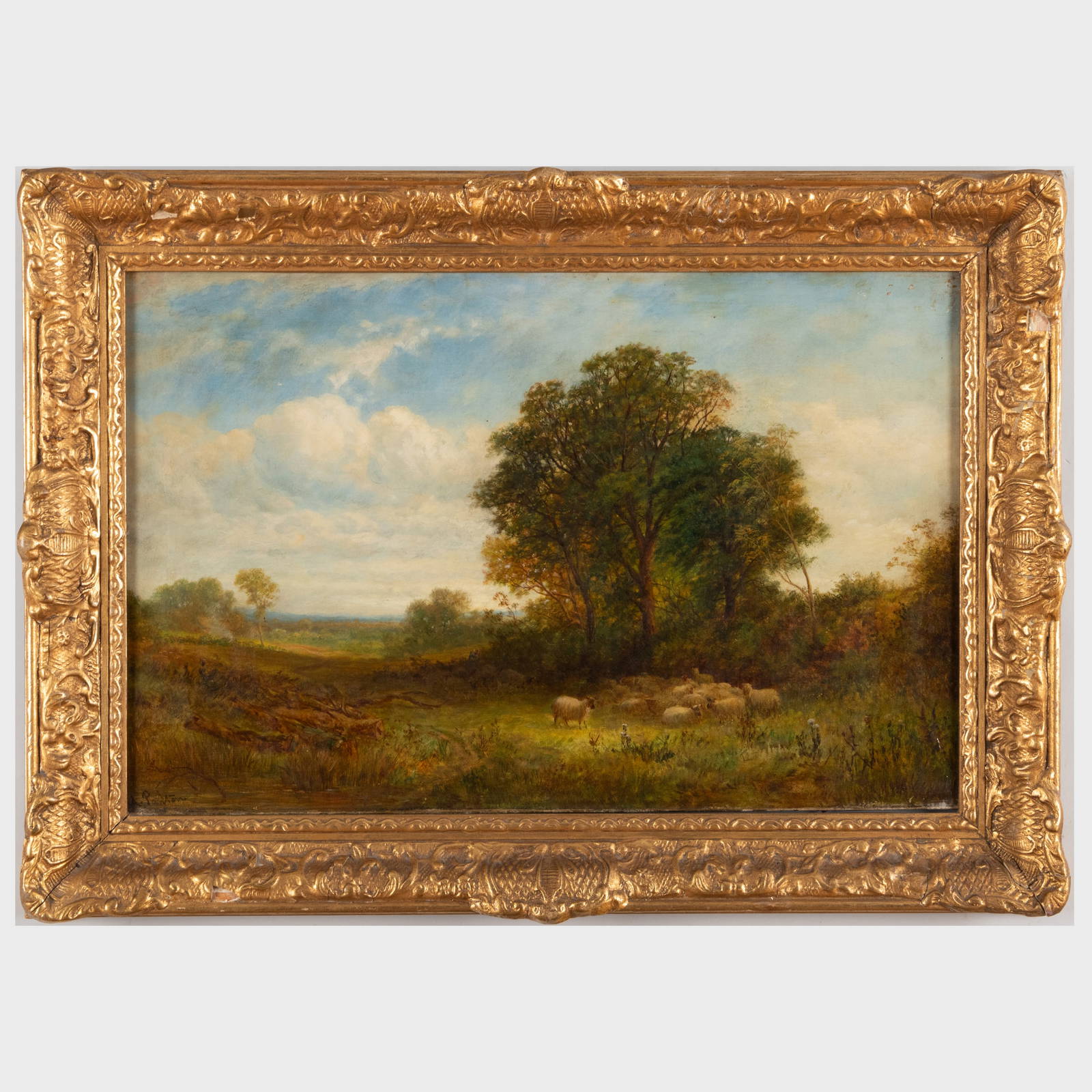 Alexander Panton (c. 1831-1900): Landscape With Sheep Auction