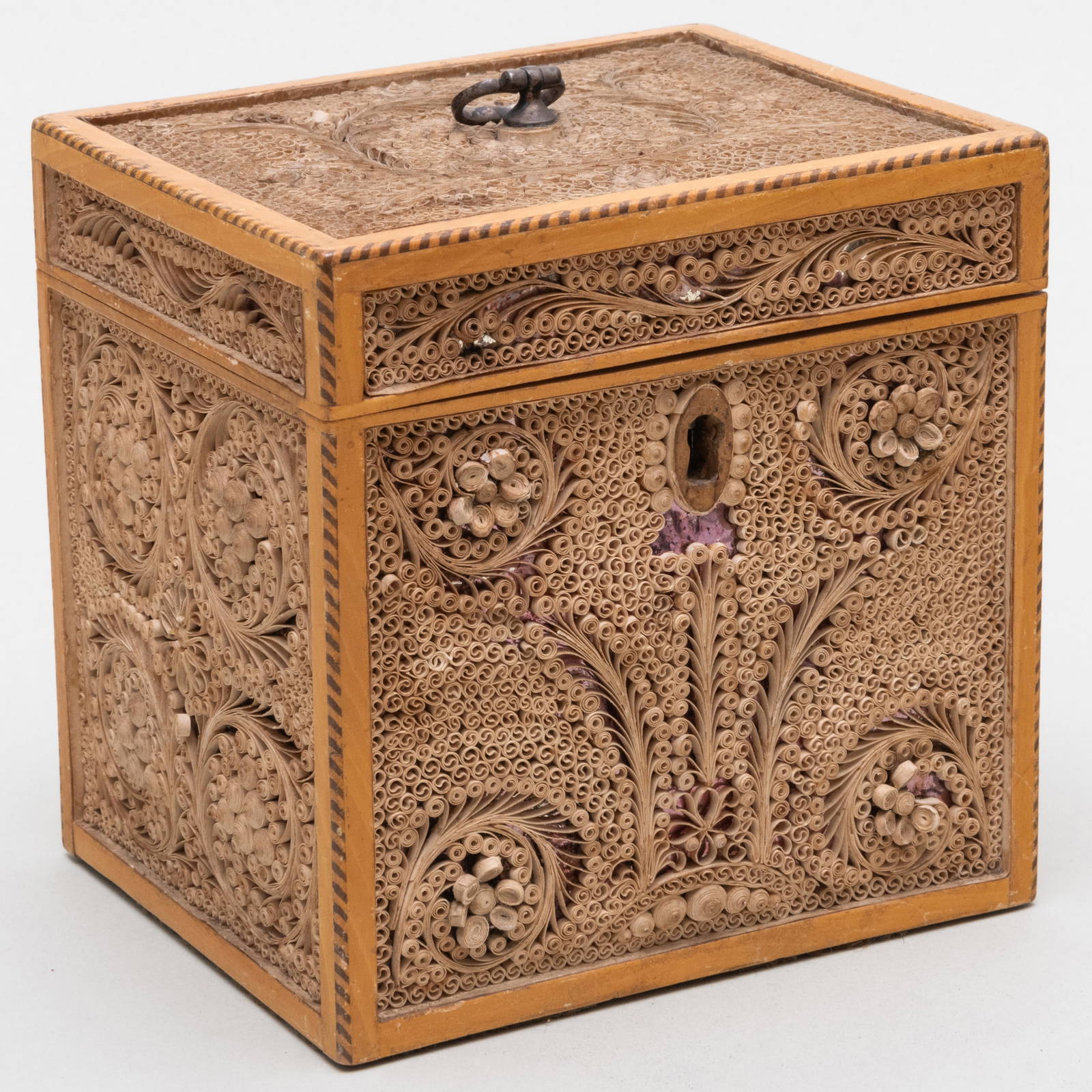 George Iii Rolled Paper Tea Caddy Auction