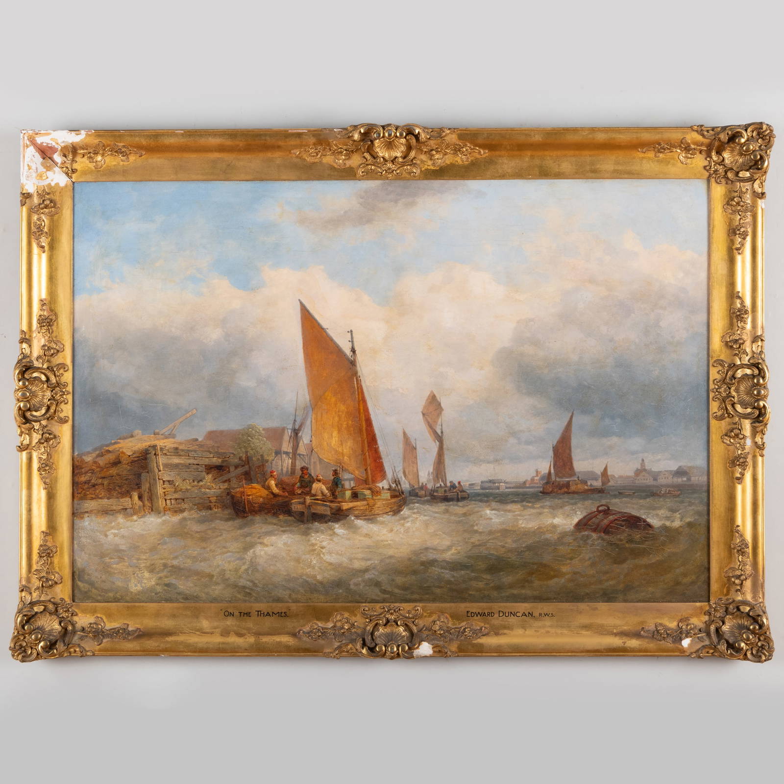Edward Duncan (1803-1882): On The Thames Auction