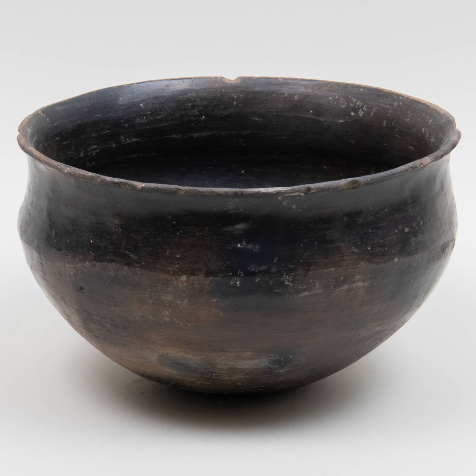 San Juan Burnished Pottery Stew Bowl Auction