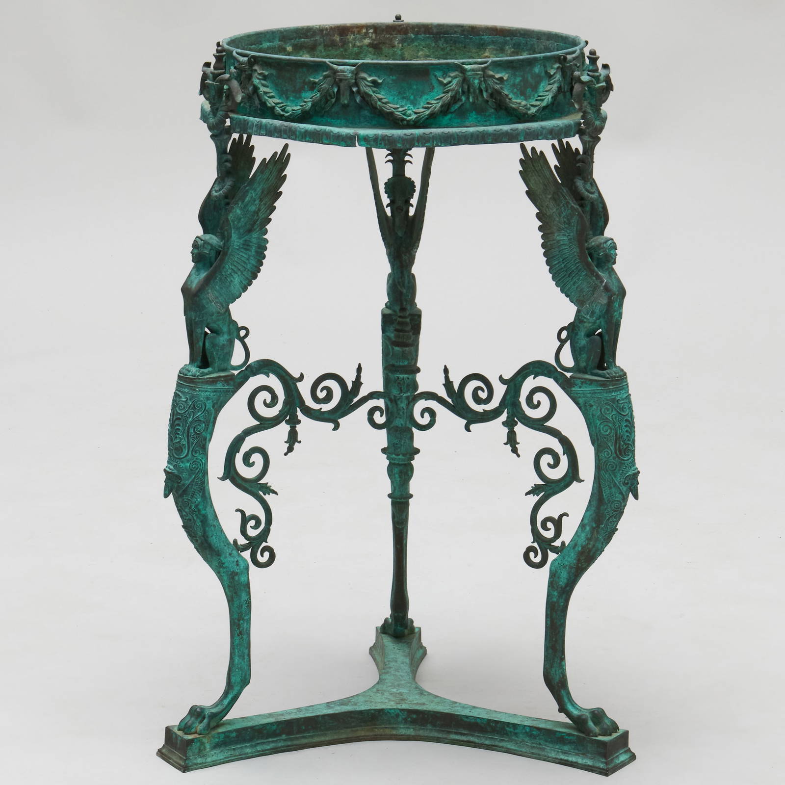 Italian Neoclassical Style Patinated-bronze Brazier, After The Antique ...