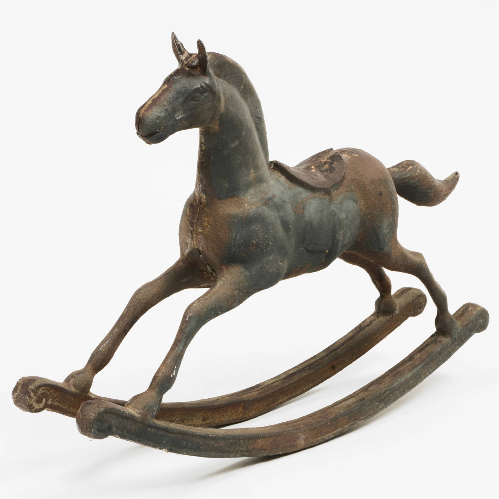 American Cast Iron Rocking Horse Auction