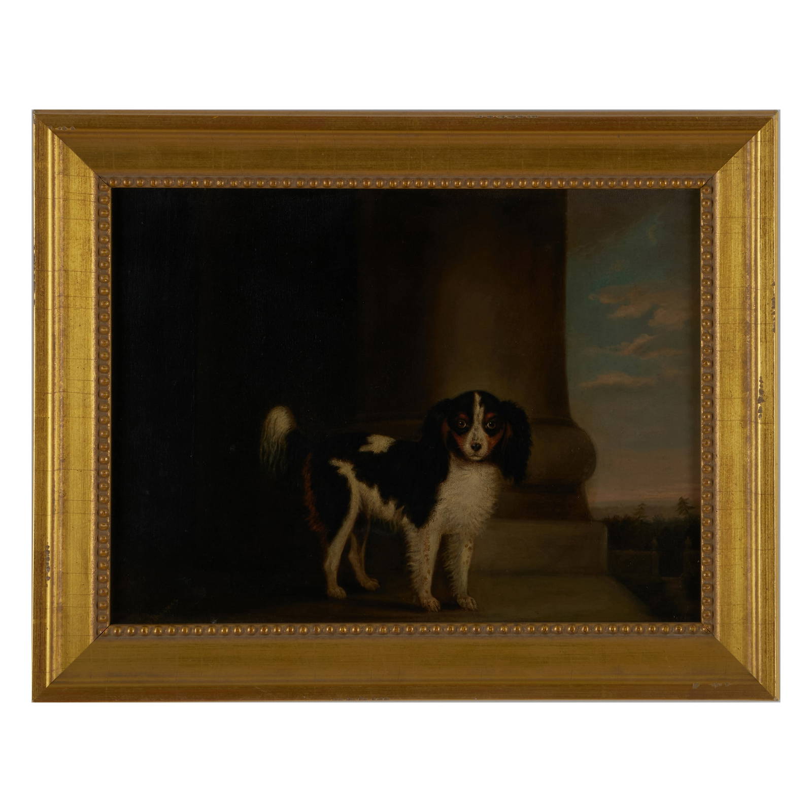 Attributed To Samuel Raven (1829-1877): King Charles Spaniel On A ...