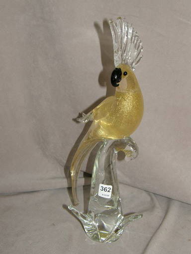 Art Glass Bird Figure