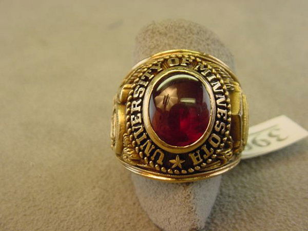10k Gold University Of Mn Class Ring