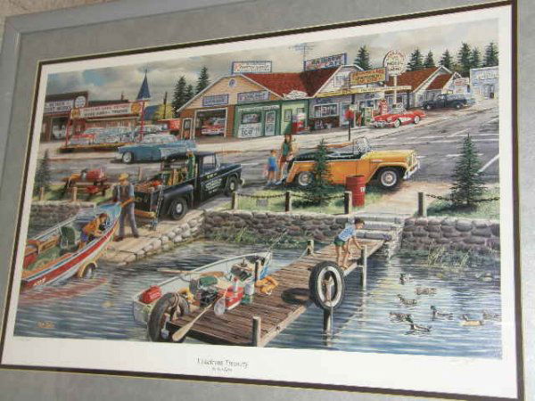 1094: FRAMED SIGNED AND NUMBERED KEN ZYLLA PRINT