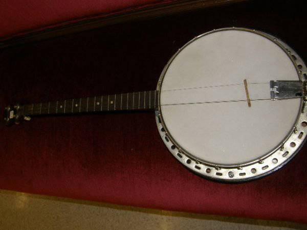 Banjo In Inlaid Case