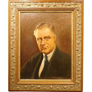 Filip Lundstrom Portrait Of Franklin Delano Roosevelt
