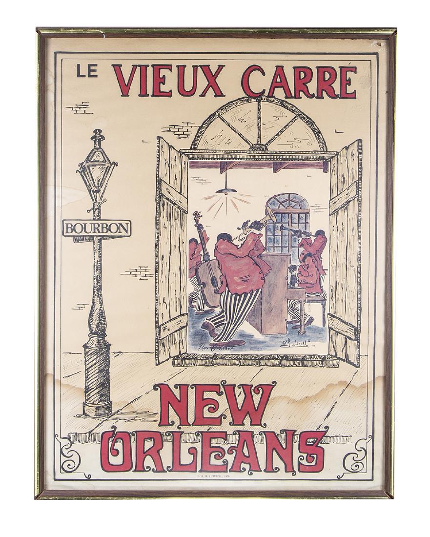 George Luttrell Print Le Vieux Carre (new Orleans