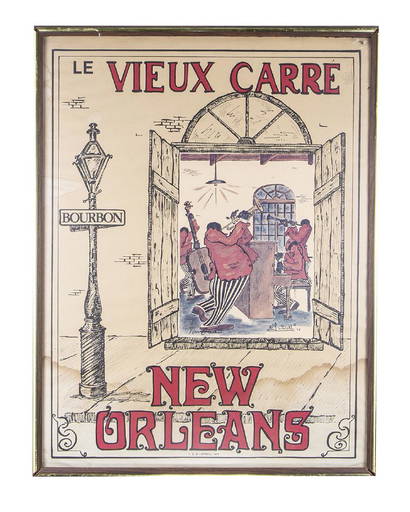 George Luttrell Print Le Vieux Carre (new Orleans