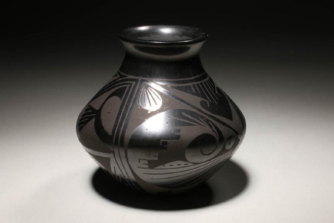 Native American Black On Black Bowl