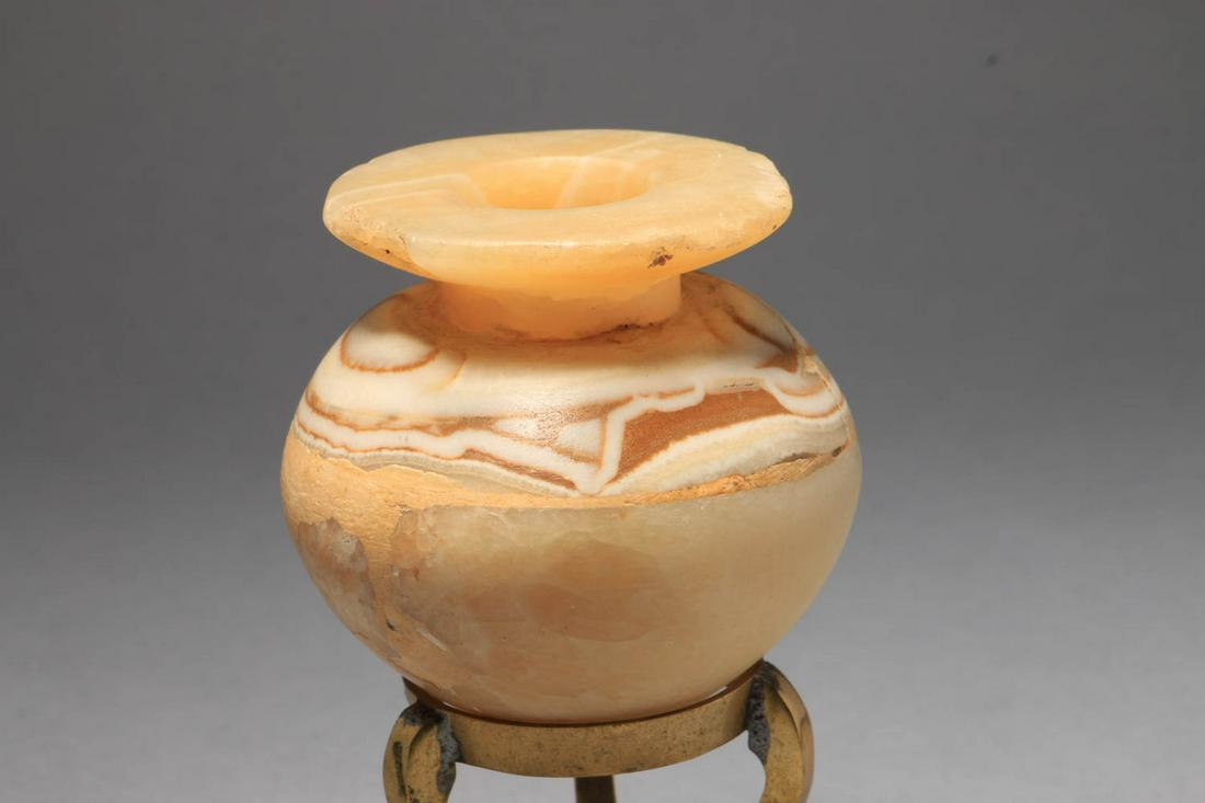 Ancient Egyptian Alabaster Vessel
