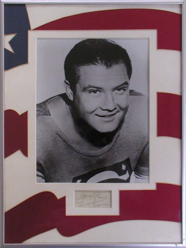 1: GEORGE REEVES AUTOGRAPH George Reeves