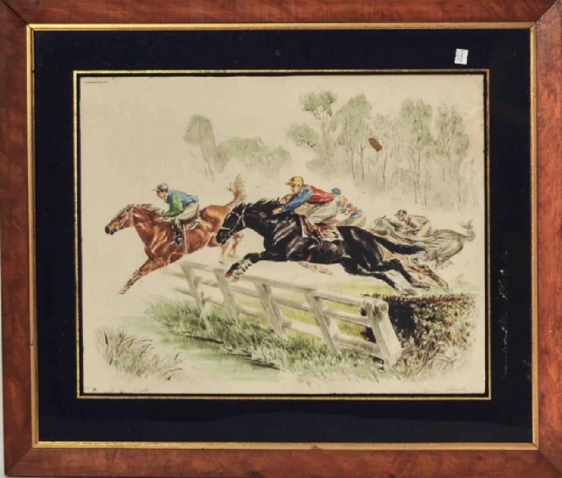 Paris Etching Society 1923 "steeplechase"