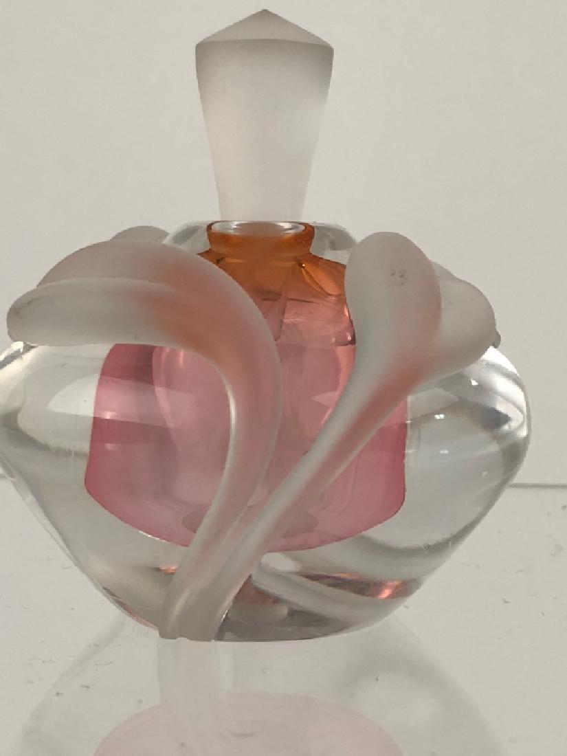 William Glasner signed Glass Perfume Bottle