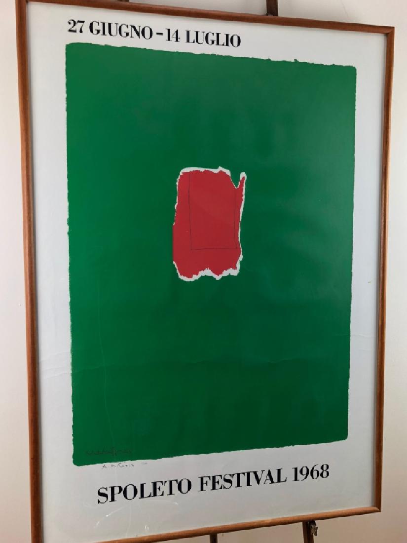 Very Rare 1960's Signed Spoleto Festival Poster