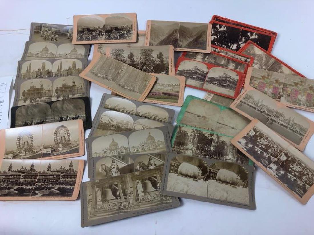 40 Vintage Stereo Viewer Cards