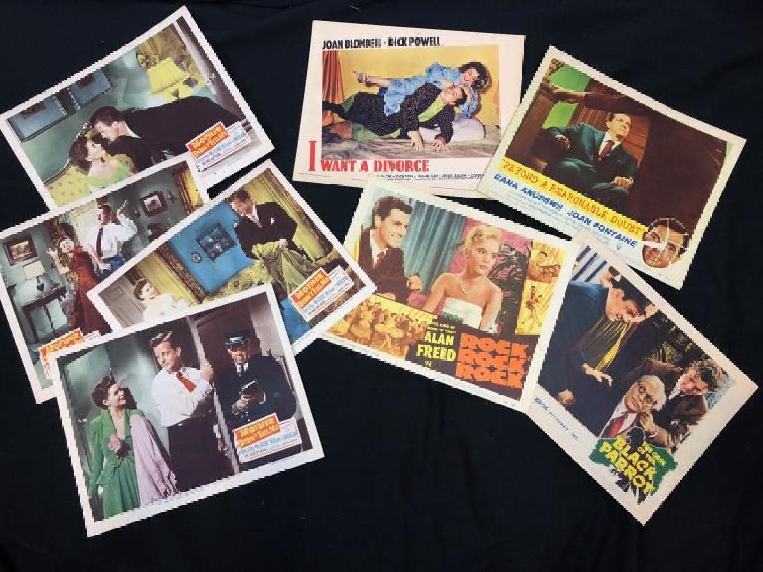 8 Vintage Movie Lobby Cards