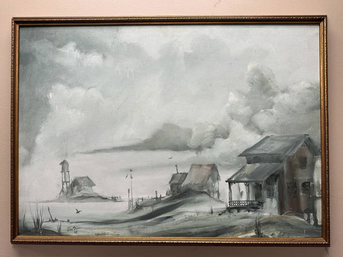 Signed Oil Painting Dan Dunn 1965 Â€œlandscape”