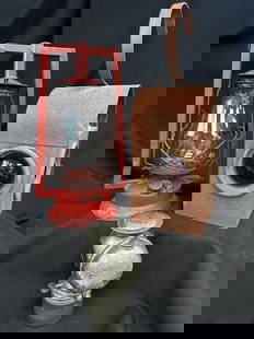 Antique Dietz D Lite No. 2 Railroad Lantern Lamp