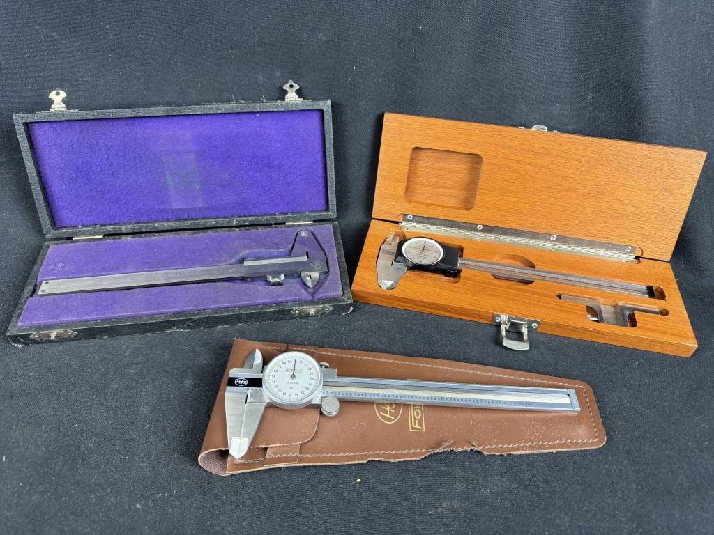 3 Machinist Tools: Master Calipers Woriginal Boxes Auction