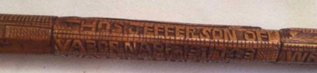 Antique Thomas Jefferson Cane/walking Stick