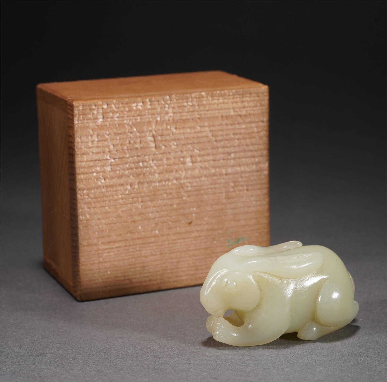 A Chinese Carved White Jade Rabbit Auction