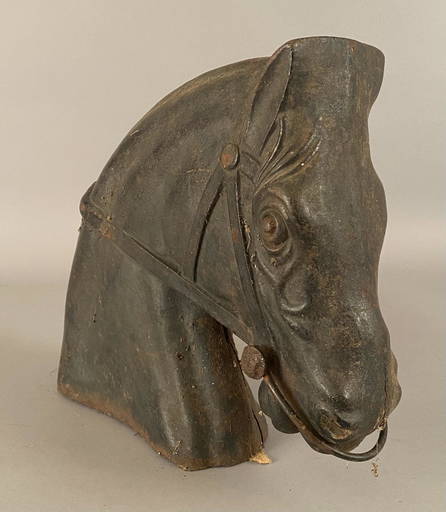Cast Iron Horse Head Hitching Post Cap (#0209) on Jul 10, 2022 | Main ...