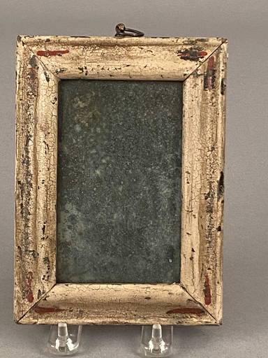 18th C Mirror W/bolection Molded Frame In Paint