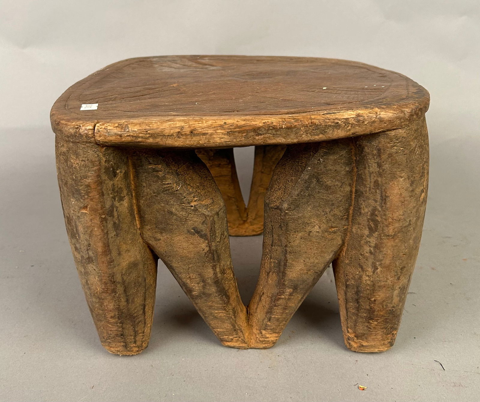 Carved African Wooden Stool Auction